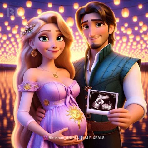 Rapunzel And Eugene Disney Princesses And Princes Disney Paris Pregnant