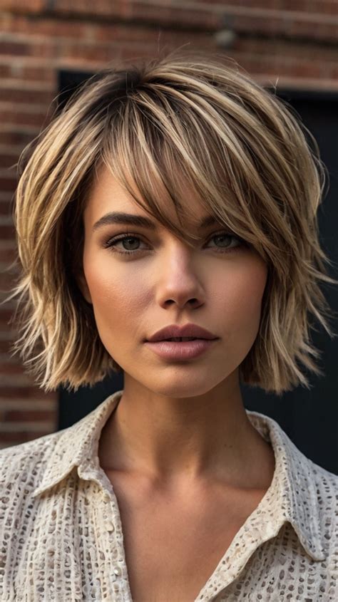 Glamorous Short Layered Haircuts Ideas For Piecey Layered Crop 🎭 Hair Cuts Messy Short Hair