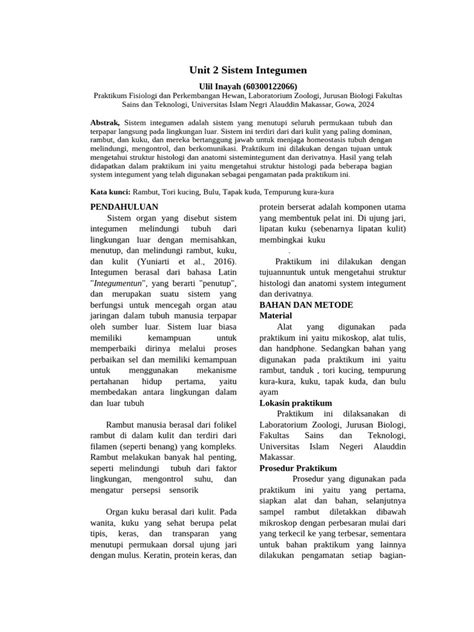 Unit 2 Sistem Integumen Pdf