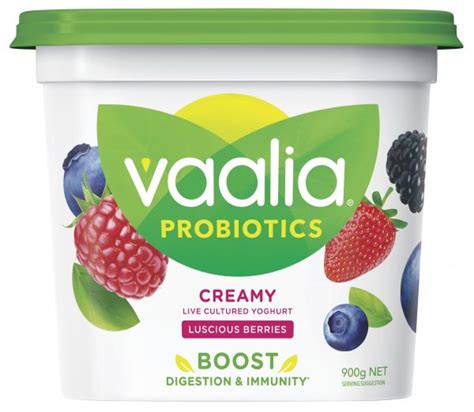 Vaalia Luscious Berries Yoghurt 900g Kaiser Foods