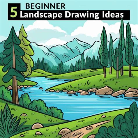 5 Beginner Landscape Drawing Ideas Ideas Brighter Craft