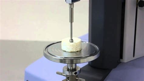 Test Evaluation Of The Hardness Of Cheese Surface Youtube