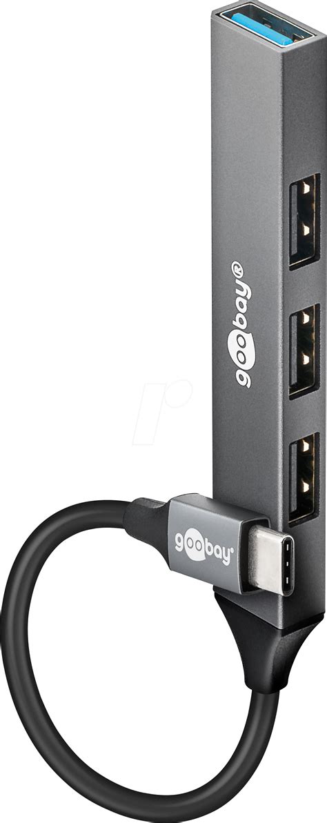 Goobay Usb 30 4 Port Usb C Hub 4x Usb A Usb Hubs Günstig Kaufen