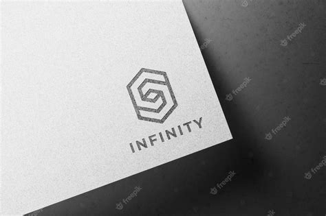 백서에 로고 모형 프리미엄 Psd 파일