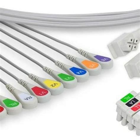 Ilc Replacement For Philips Pagewriter Tc30 Ekg Leadwires Snap
