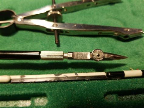 Vintage Compass 1858 Drafting Set With Lead Made In Germany Extra