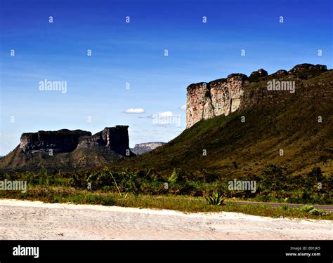 Morro Do Camelo Chapada Diamantina National Park With Canyonlandscape