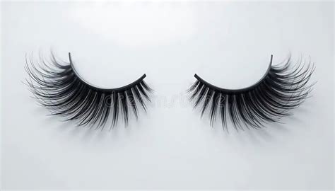 Dramatic False Eyelashes A Pair Of Luxurious Voluminous Lashes For Stunning Eyes Stock