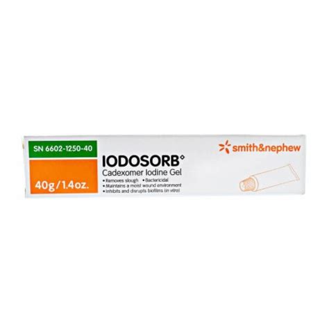 Smith And Nephew Iodosorb Antimicrobial Wound Gel Sterile 6602125040 1
