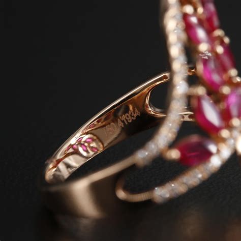 Effy 18k Ruby And Diamond Bypass Ring Ebth