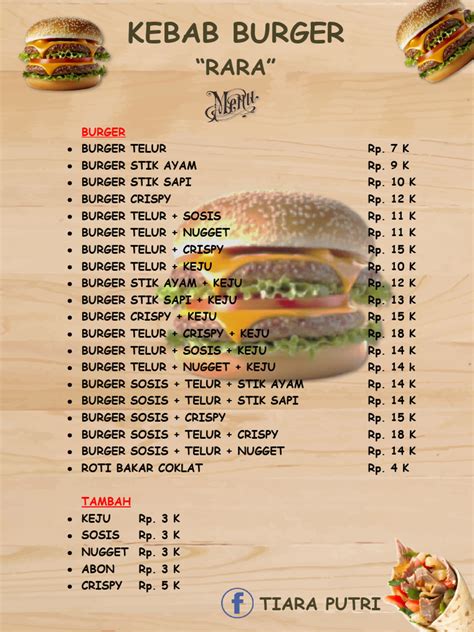 Menu Kebab Pdf