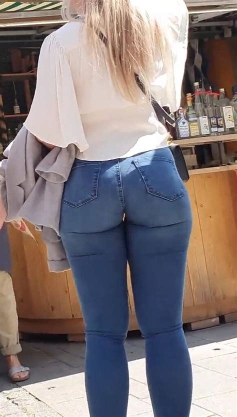 Ass Will Leave You Speechless Blonde In Jeans Not Oc Tight Jeans