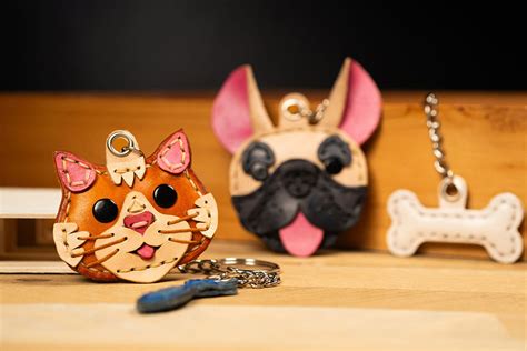 甜点挂件 手工皮具版型图纸下载 皮小匠