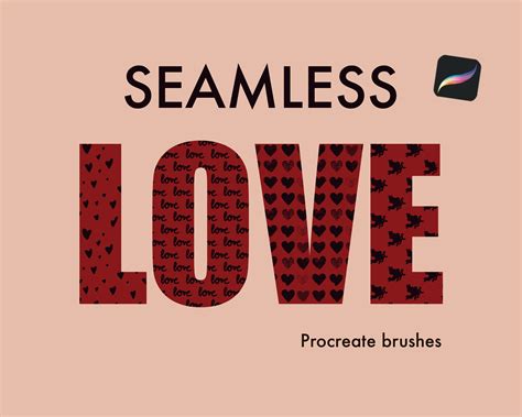Digital Art Brush Heart Confetti Procreate Brush Heart Pattern Brush