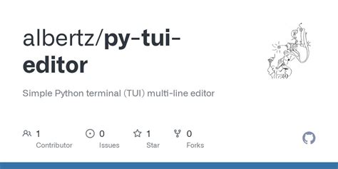 Github Albertzpy Tui Editor Simple Python Terminal Tui Multi Line Editor Rpython