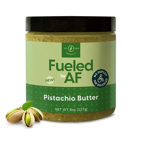Fueled Af Pistachio Nut Butter Spread Vegan Keto And