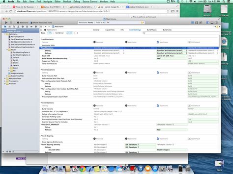 Ios Architecture Build Settings Won T Change In Xcode Stack Overflow