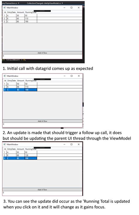 C Update A Viewmodel When An Item In An Observable Collection Is