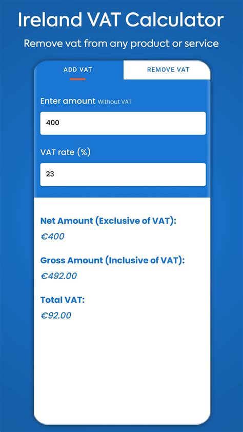 Uk Ireland Vat Calculator