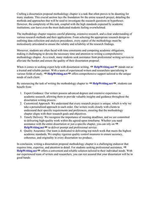 Dissertation Proposal Methodology Chapter By Christine Webb Issuu