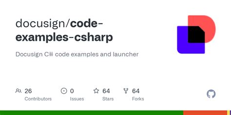 Github Docusigncode Examples Csharp Docusign C Code Examples And