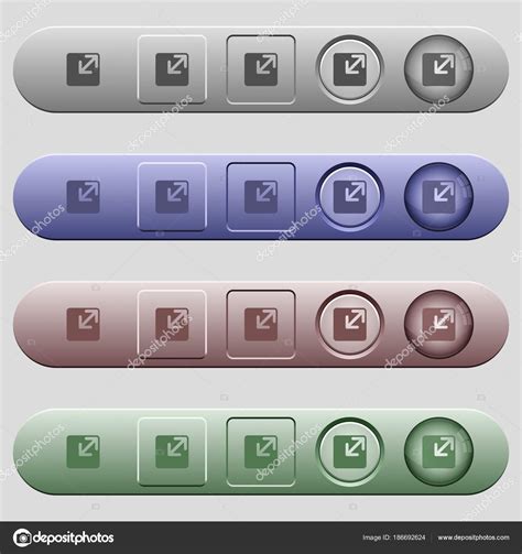 Resize Window Icons On Horizontal Menu Bars Stock Vector Image By ©renegadehomie 186692624