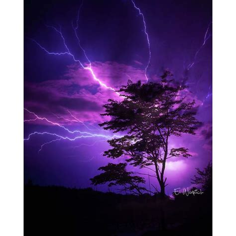 Purple Sky Lightning Photography Print Purple Pink Art Lan Inspire