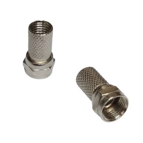 Conector F Macho Para Rg6 Roscante Grueso Compel