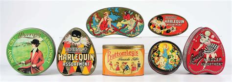 Lot Detail Lot Of 7 English Candy Tins
