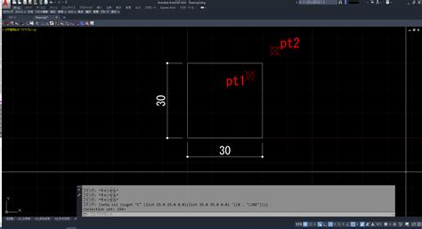解決済み Ssgetautolispのcを使用した時、選択の点pt1、pt2が表示画面外にあるとnilが返される