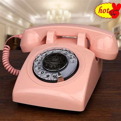 Pink Telephonescorded Telephone Classic Rotary Di Vicedeal