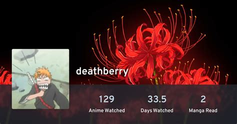 Deathberrys Profile · Anilist