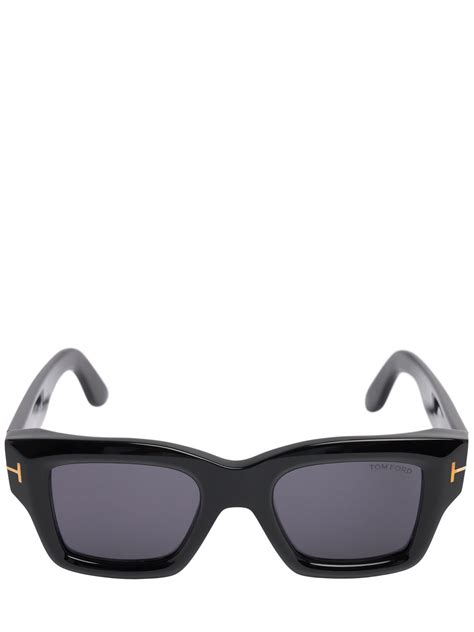 Tom Ford Ilias Squared Sunglasses In Blacksmoke Modesens