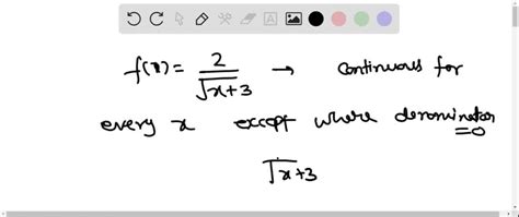 Solveddetermine The Values Of X For Which The Function Is Continuous