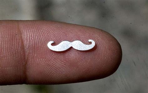 My Most Tiny Moustache Blank Cutout For 24g Metalworking Soldering