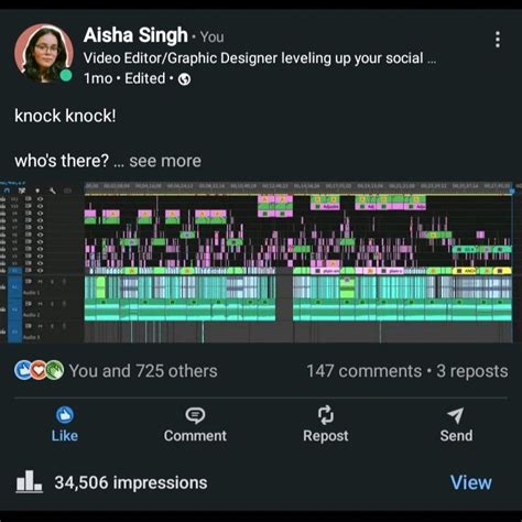 Videoeditor Editor Graphicdesigner Aisha Singh 33 Comments