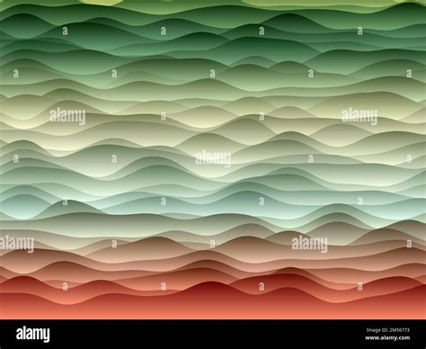 Abstract Curves Background Smooth Curves With Gradients In Red And
