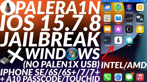 Windows Ios 15 7 8 Jailbreak No Usb No Palen1x Palera1n Jailbreak