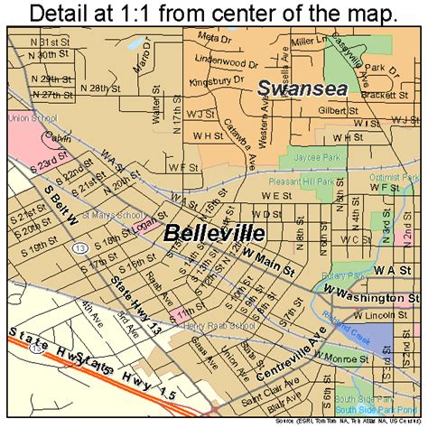 Map Of Belleville Il