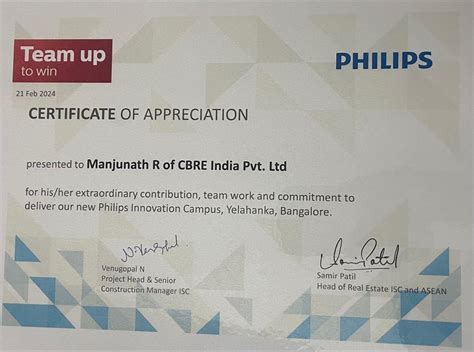 R Manjunath Posted On Linkedin