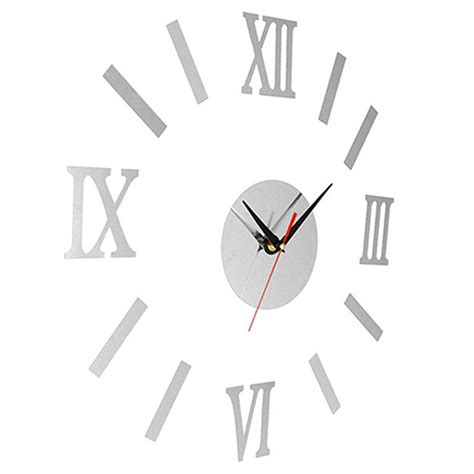 Diy 3d Analog Wall Hanging Clock Sticker Living Ro Grandado