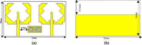 Multiband Meta Mimo Antenna A Front View B Back View Download Scientific Diagram