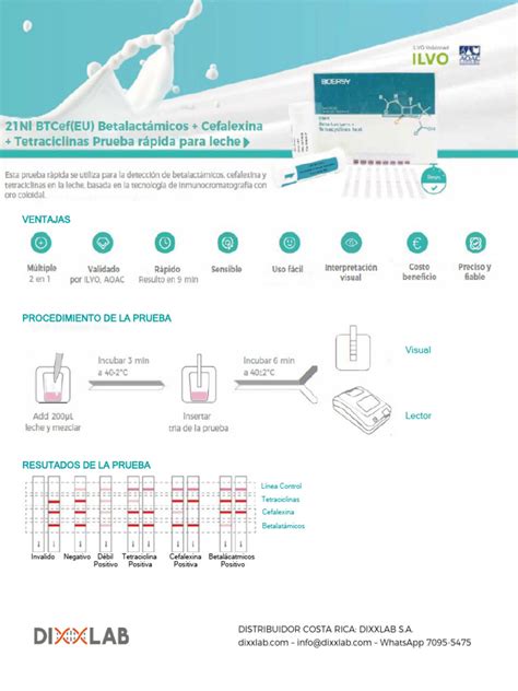 Dairy Rapid Test Brochure 2in1 Pdf Antibióticos