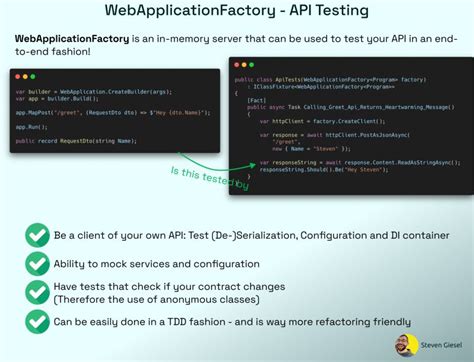 How To Write Tests With Webapplicationfactory Steven Giesel Posted On The Topic Linkedin