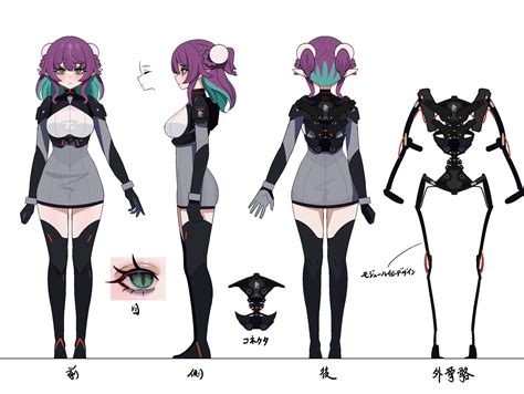 Kiriyaukiyoe Original Highres 1girl Black Gloves Black Hair Black Thighhighs Breasts