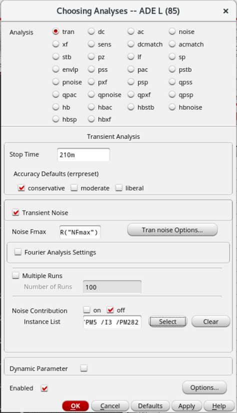What Does Noise Contribution Option In Transient Simulation Mean Custom Ic Design Cadence