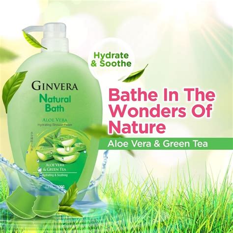 Ginvera Natural Bath Aloe Vera Shower 950g Body And Hand Watsons Singapore