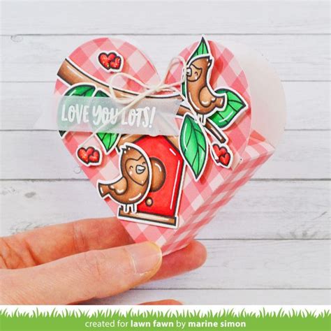 Lawn Fawn Intro Heart Pouch Heart Pouch Dotted Hearts Add On All My