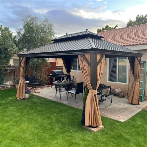 Purple Leaf 11 Ftx 15 Ftbronze Aluminum Power Coated Frame Galvanized