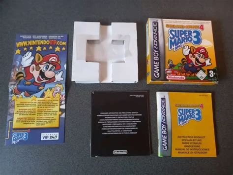 Boite Cale Notices Super Mario Adance 4 Super Mario Bros 3 Nintendo Gba